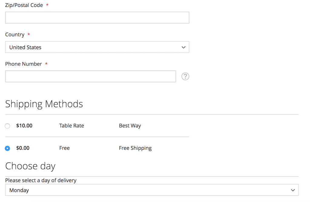 How To In Magento 2 How To Add Additional Dropdown With Options Based On Selected Shipping